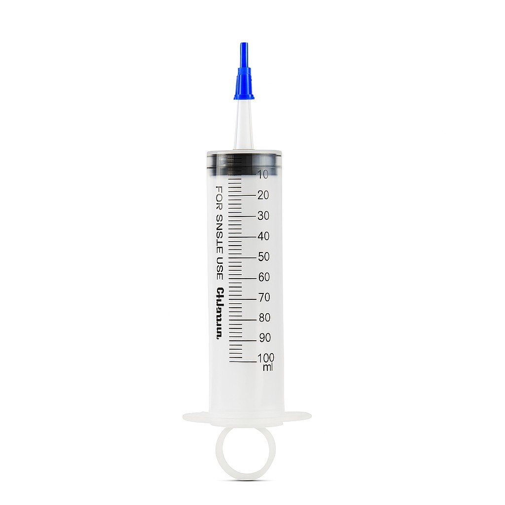 Chirana Katheterspritze m. Luer-Adapter blau 100ml, 1,69