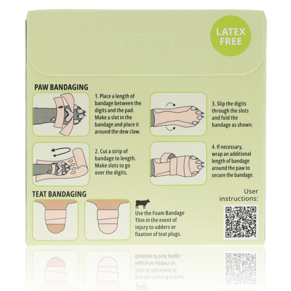 An sich selbst haftender Schaumstoffverband zur Wundversorgung, 11,75