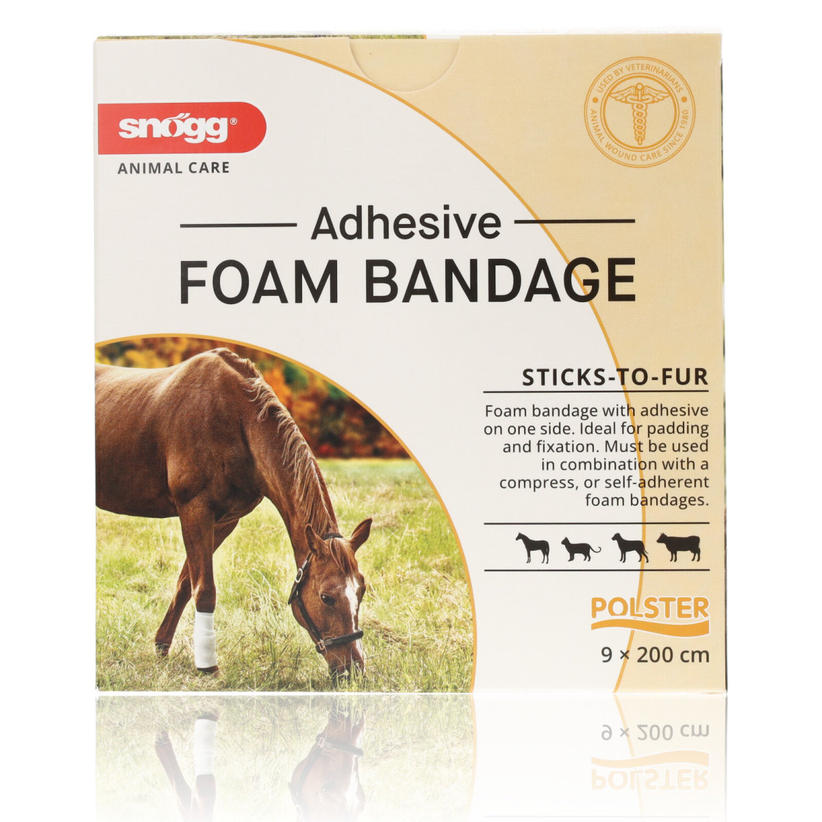 Snögg Animal Polster Adhesive Wundverband 9cm x 2m, 20,65